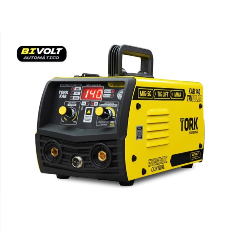 Inversora de Solda 3 em 1 Trisolda 140A Bivolt + Máscara de Solda MAK Auto CIMETS-6140-BV ...