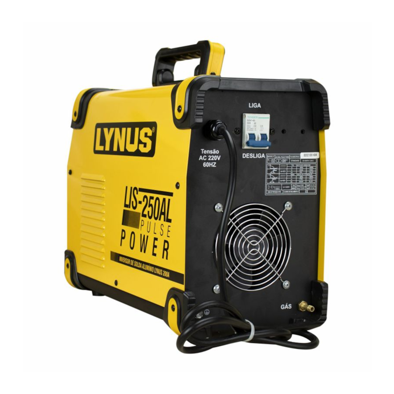 Inversora de Solda TIG Alumínio PULSE 200A 220V LIS-250AL Lynus - Ultra Maquinas