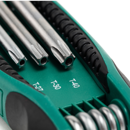 Jogo de Chave Torx Tipo Canivete 8 pçs ST09123SJ Sata - Ultra Maquinas