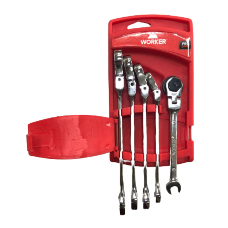 Jogo De Chaves Combinadas Catraca 5 peças 8-14mm 268568 Worker - Ultra ...