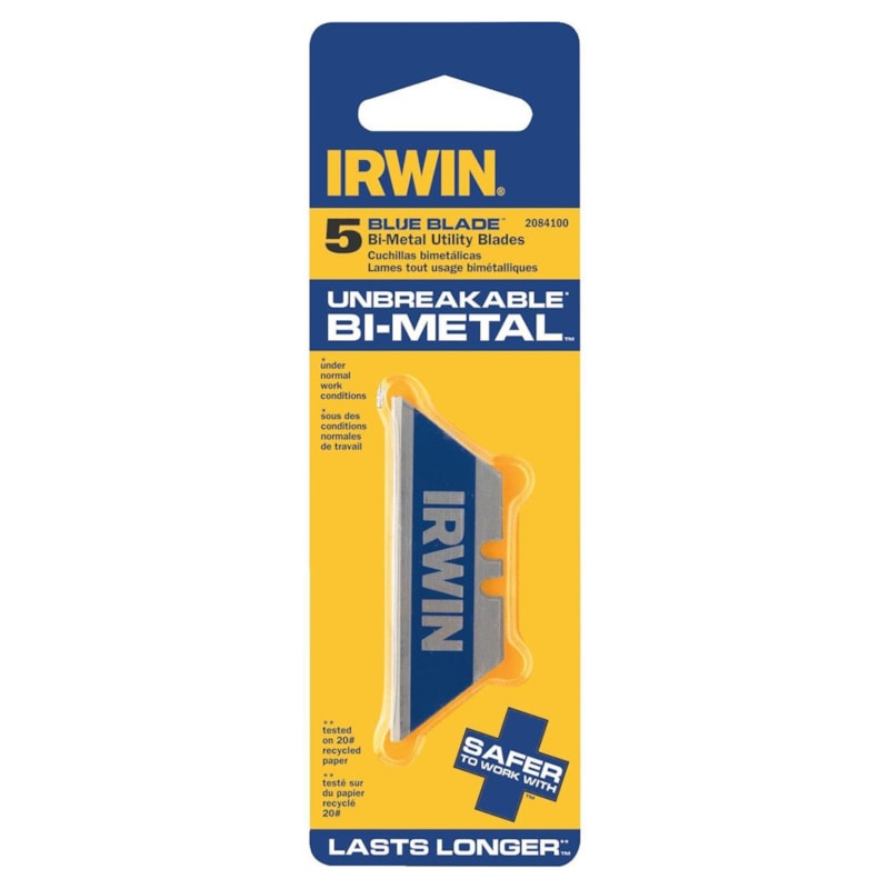 Lâmina Bimetálica Estilete Trapez. 5 Peças Irwin Ultra Maquinas